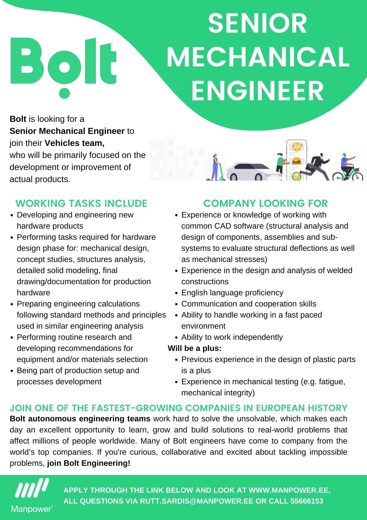 CV Keskus job ad Senior Mechanical Engineer, 2022-02-07