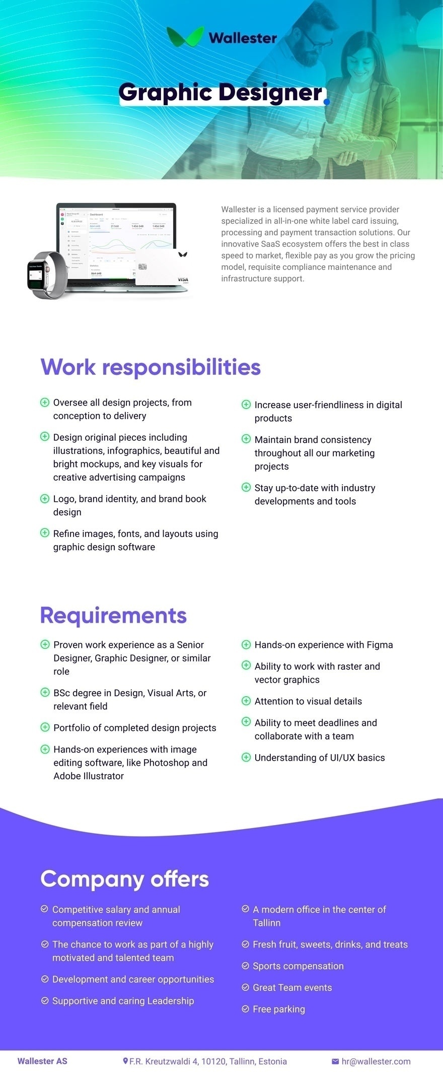 CV Keskus job ad Graphic Designer, 2022-09-15