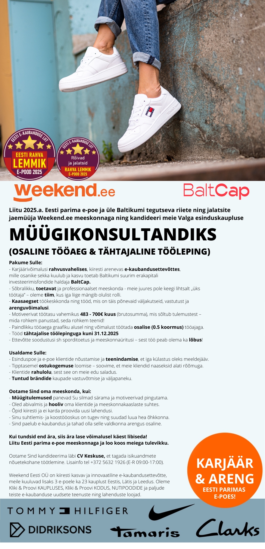 CV Keskus tööpakkumine Weekend Eesti OÜ HUVITAV TÖÖ & PAINDLIK TÖÖAEG ...